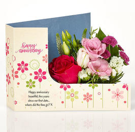 Fresh Flowers in a Card - Flowercard