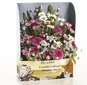 Fresh Flowers in a Card - Flowercard