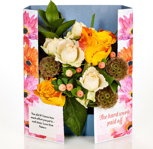 Fresh Flowers in a Card - Flowercard