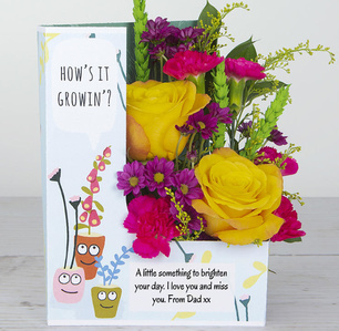 Fresh Flowers in a Card - Flowercard