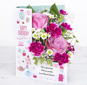 Fresh Flowers in a Card - Flowercard