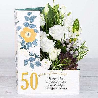 50th Birthday Flowers Delivery • Best 50th Happy Birthday Bouquets and ...