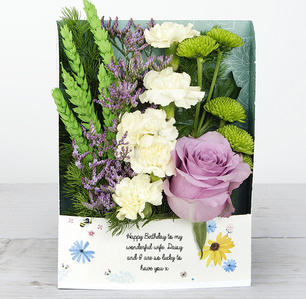Fresh Flowers in a Card - Flowercard