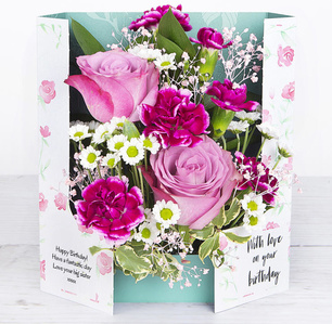 Fresh Flowers in a Card - Flowercard