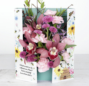 Fresh Flowers in a Card - Flowercard