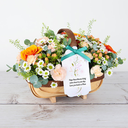 Trugs | Personalised Trugs of Fresh Flowers — Flowercard - Sending ...