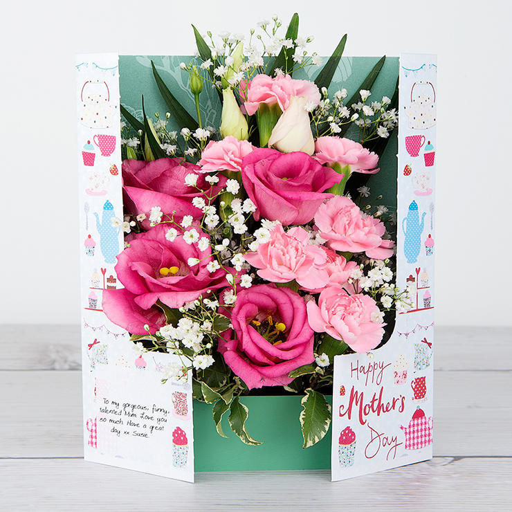 Mum's The Word — Flowercard - Sending floral hugs