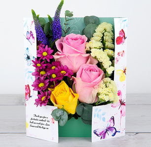Fresh Flowers in a Card - Flowercard