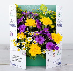 Fresh Flowers in a Card - Flowercard