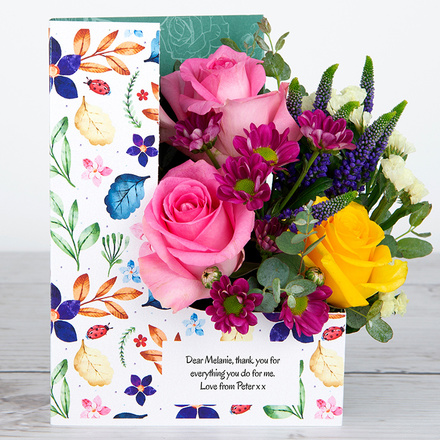 Fresh Flowers in a Card - Flowercard